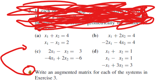 Solved Write an augmented matrix for each of the systems | Chegg.com