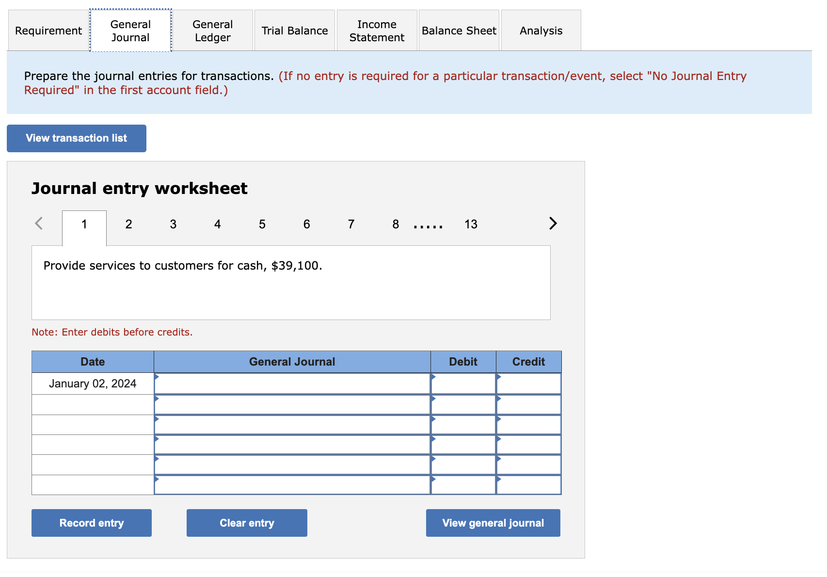 On January 1, 2024, the general ledger of 3D Family | Chegg.com