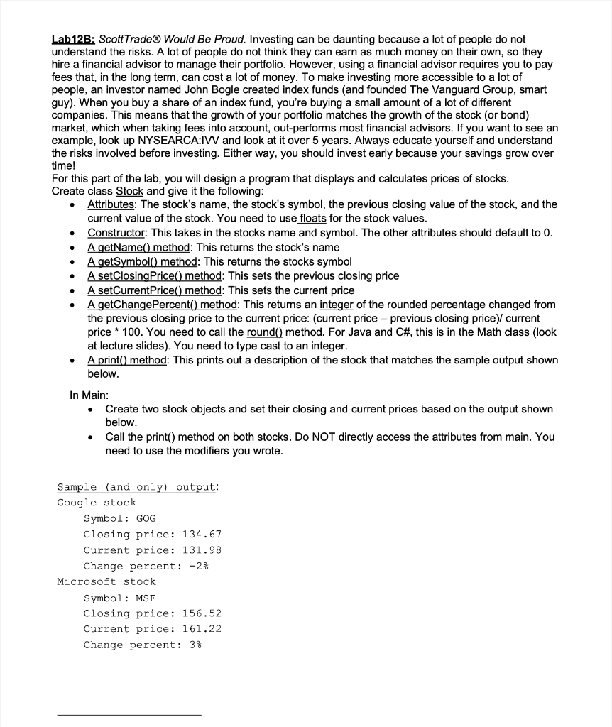 Solved . . Lab12A: You Light Up My Life. Lightbulbs are | Chegg.com