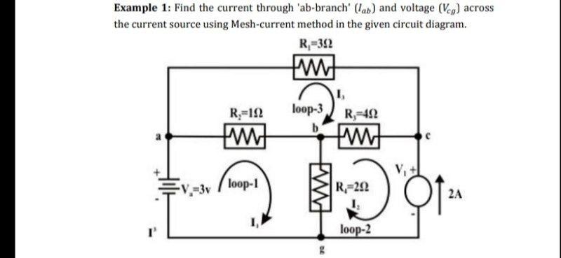 Solved Example 1 Find The Current Through Ab Branch Jap