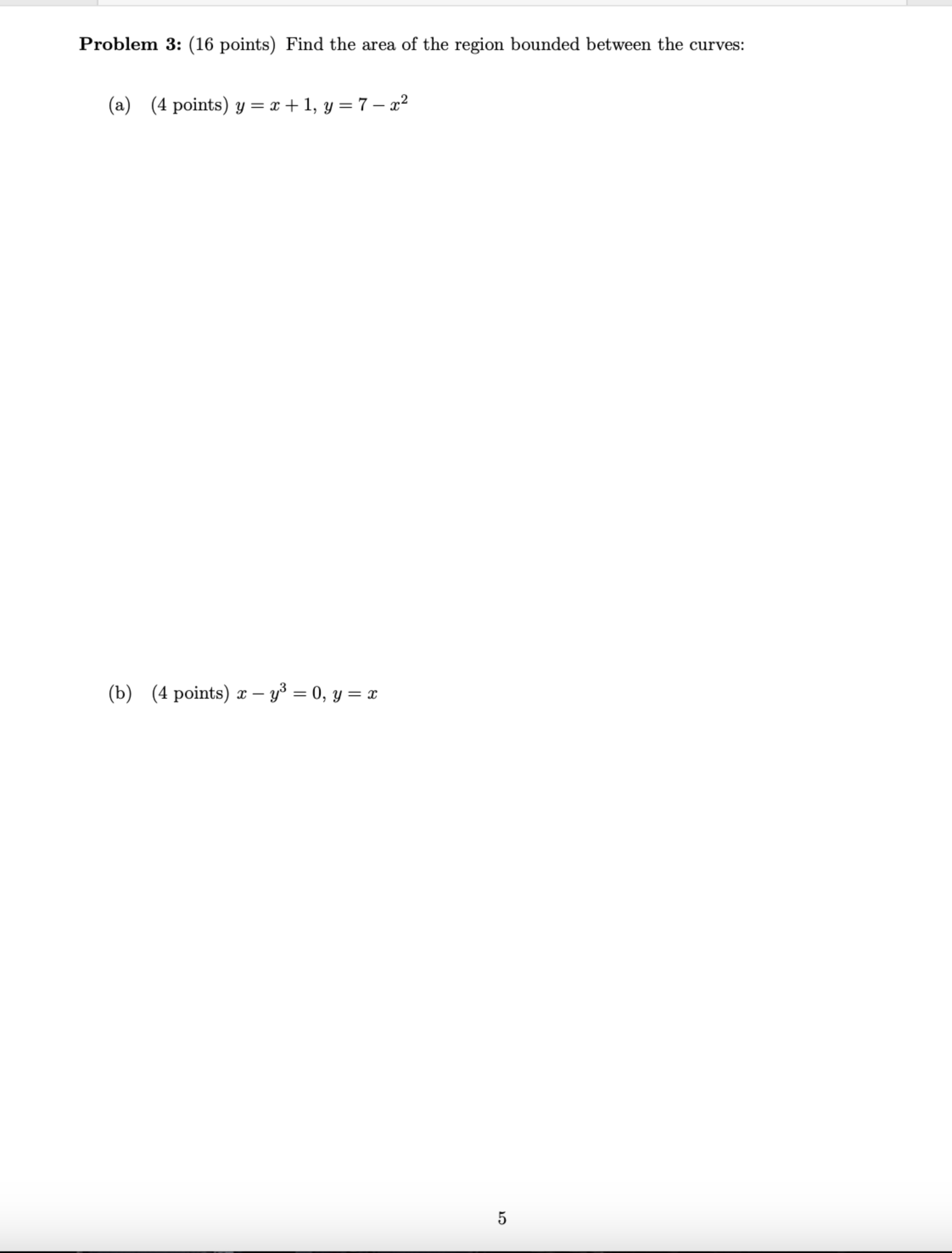 Solved Problem 3: (16 points) Find the area of the region | Chegg.com Solved Problem 3: (16 points) Find the area of the region | Chegg.com