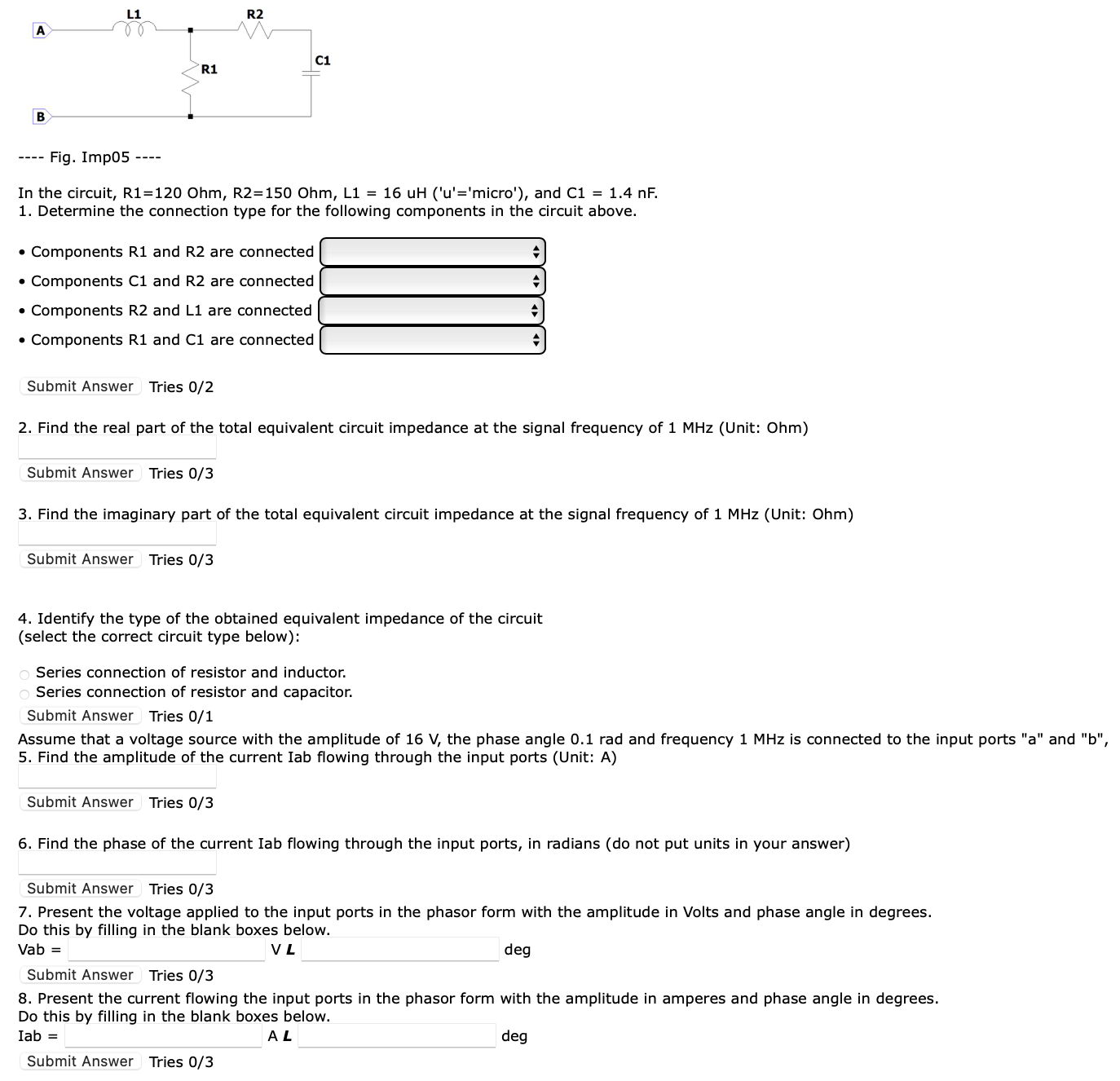 Solved rig. ImpUbIn the circuit, | Chegg.com