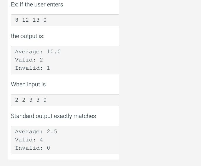 Lab: Computer Modified Average Compute the average of | Chegg.com