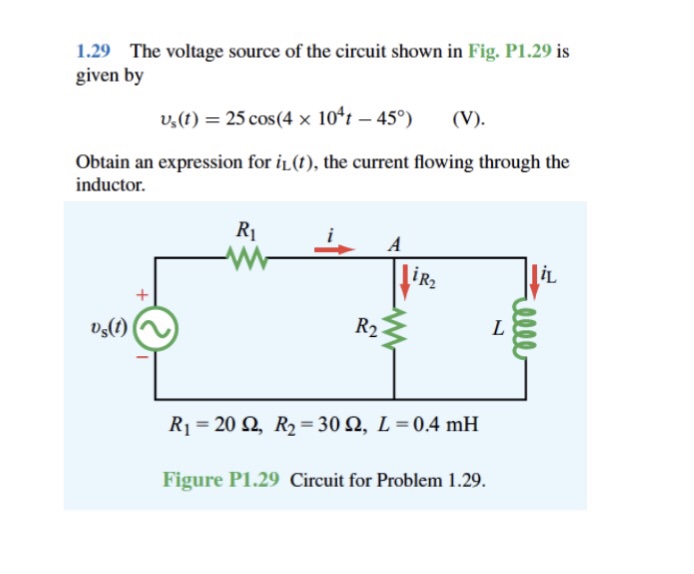 Solved 1.29 The voltage source of the circuit shown in Fig. | Chegg.com