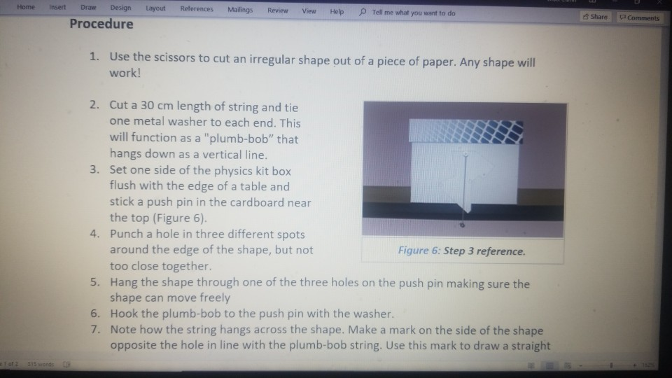 Solved File Home Insert Draw Design Layout References | Chegg.com