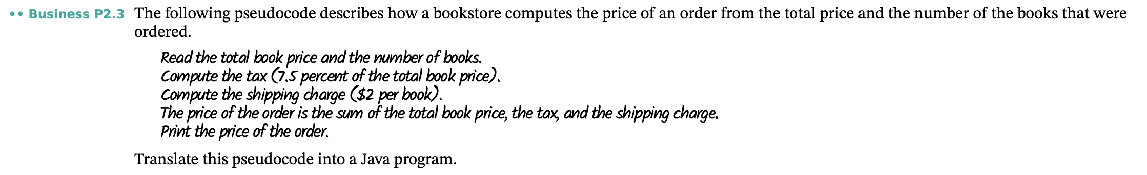 Solved E2.3 (IN JAVA) Cannot use while(1), while (true), | Chegg.com