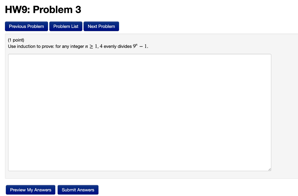 Solved HW9: Problem 3 Previous Problem Problem List Next | Chegg.com