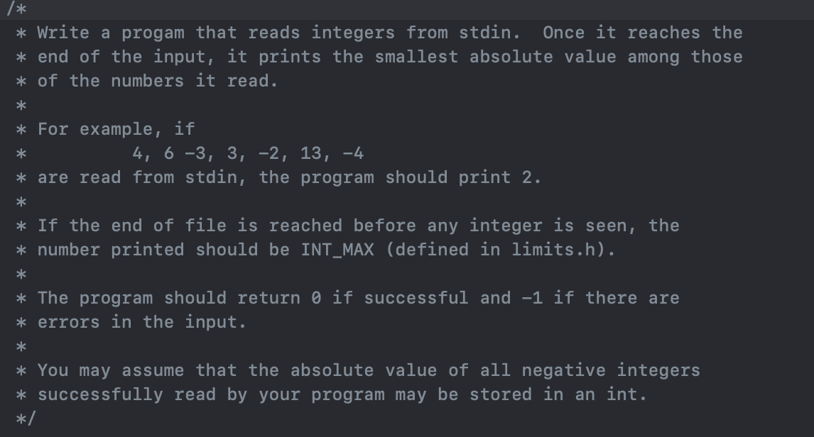 Write a progam that reads integers from stdin. | Chegg.com