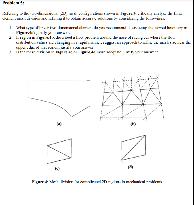 Solved Referring to the two-dimensional (2D) mesh | Chegg.com