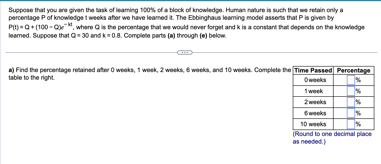Solved Suppose that you are given the task of learning 100% | Chegg.com