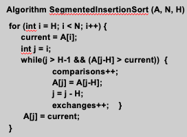 Solved Shell Sort: Experiment with at least two | Chegg.com