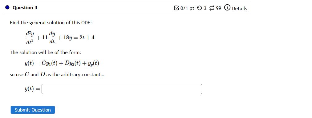 Solved Find the general solution of this ODE: | Chegg.com