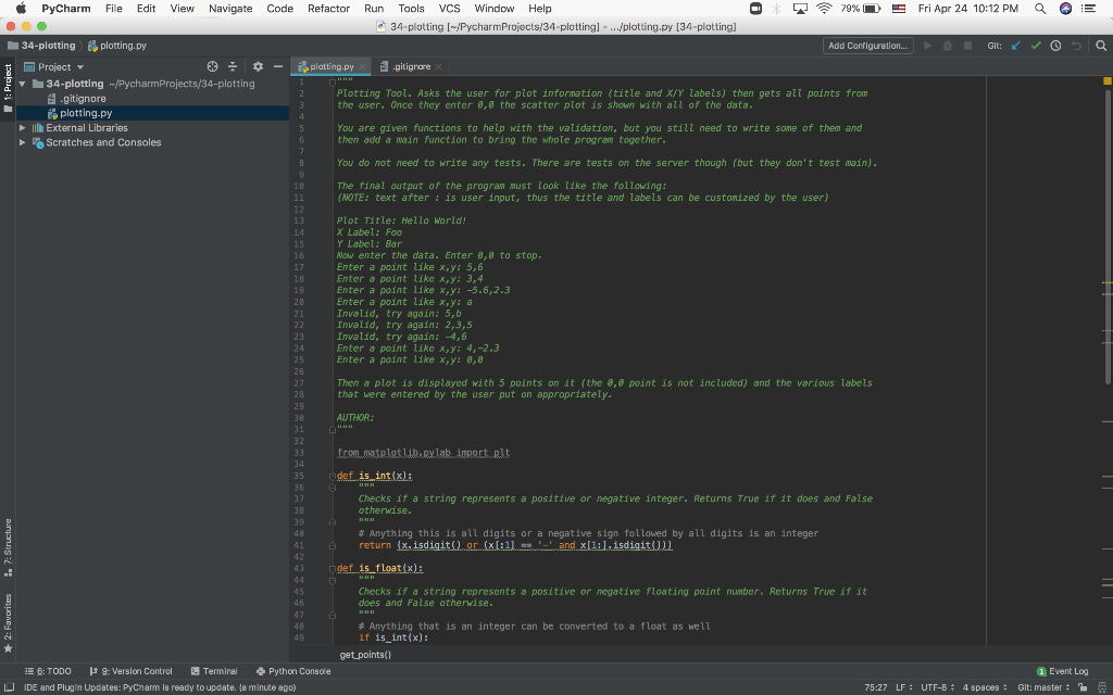 Solved I need help in Computer Science for Python programing | Chegg.com