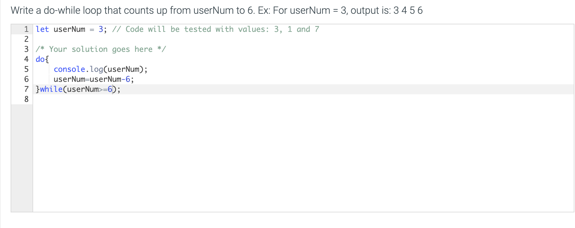 Solved Write a do-while loop that counts up from userNum to | Chegg.com