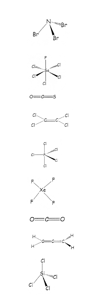 Solved For each of the following, write all symmetry | Chegg.com
