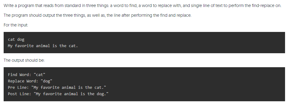 Solved Write A Program That Reads From Standard In Three 8043