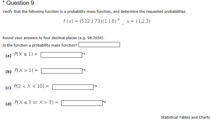Solved * Question 9 Verify that the following function is a | Chegg.com