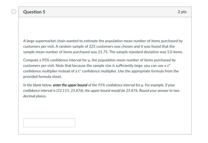 Solved D Question 1 2 pts The Law School Admission Test | Chegg.com