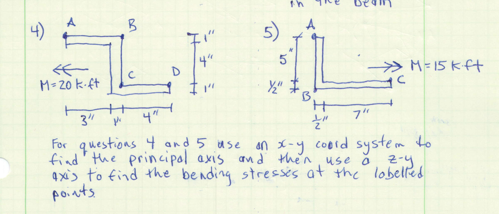 Solved For questions 4 and 5 ase an x−y coord system to find | Chegg.com