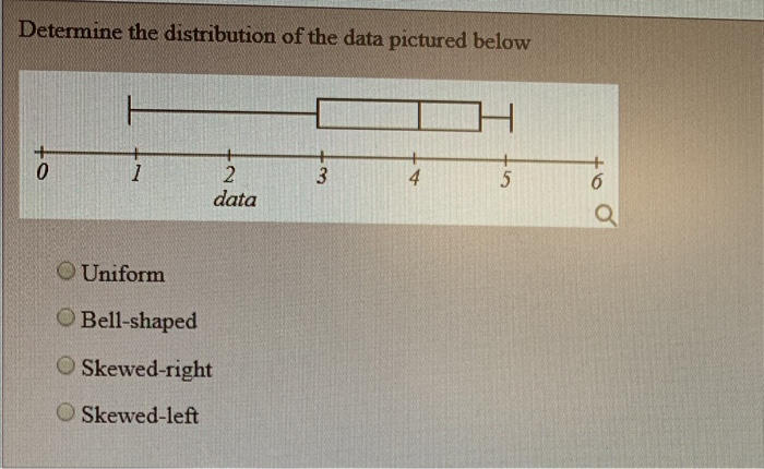 Solved Determine the distribution of the data pictured below | Chegg.com