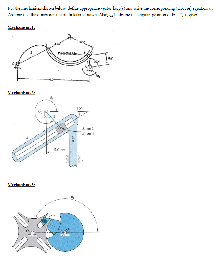 Solved For the mechanism shown below, define appropriate | Chegg.com