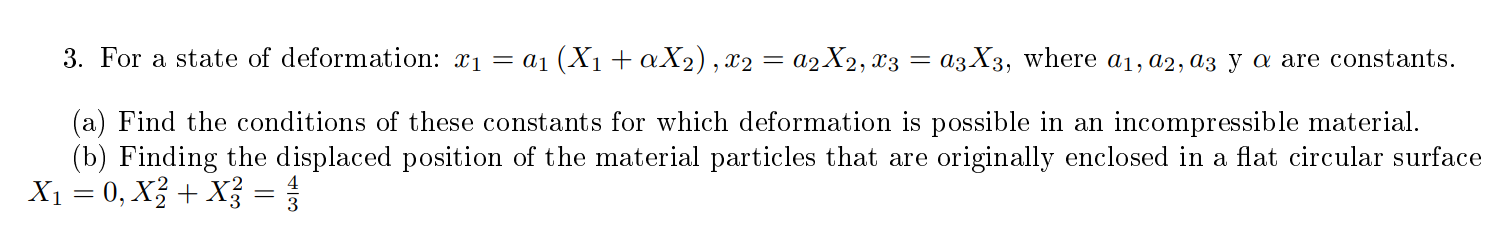 Solved 3. For a state of deformation: | Chegg.com