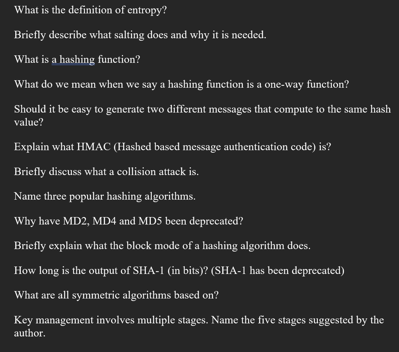Solved What is the definition of entropy? Briefly describe | Chegg.com
