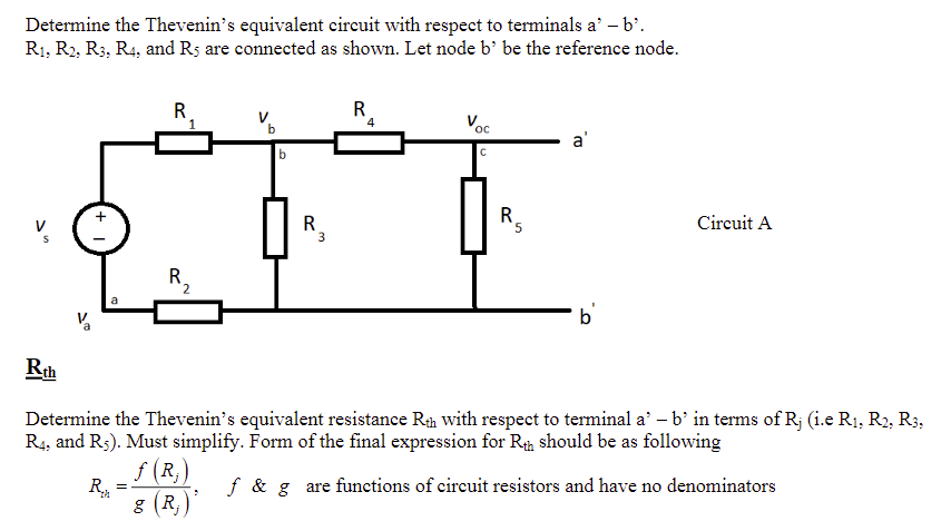 Solved R1, R2, R3, R4, and Rs are connected as shown. Let | Chegg.com