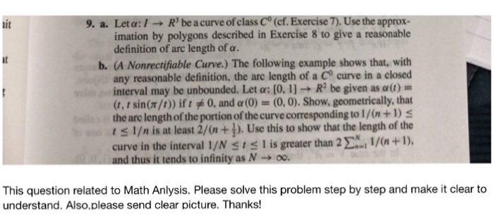 it 9. a. Leta: 1 → R, bea curve | Chegg.com