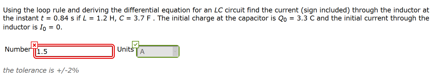 Solved Using the loop rule and deriving the differential | Chegg.com