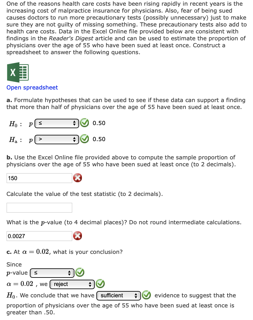 Solved One of the reasons health care costs have been rising | Chegg.com