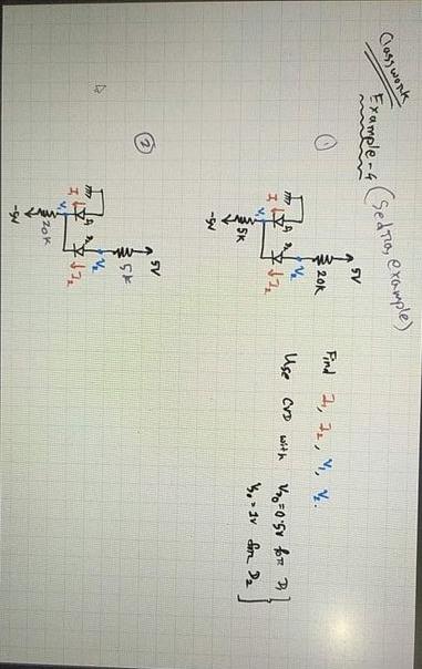 Solved Class work Example. (Sedra, example) V 320k Use cro | Chegg.com