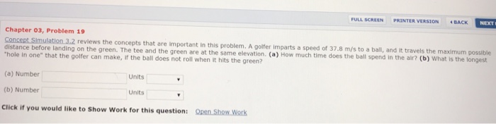 Solved FULL SCREEN PRINTER VERSION BACK NEXT Chapter 03, | Chegg.com