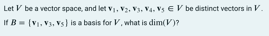 Solved Let V be a vector space, and let V1, V2, V3, V4, V5 E | Chegg.com