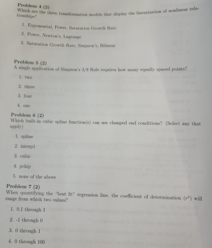Solved Problem 4 (2) Which are the three transformation | Chegg.com