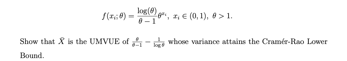 Solved Let X1, · · · , Xn be a random sample from a | Chegg.com
