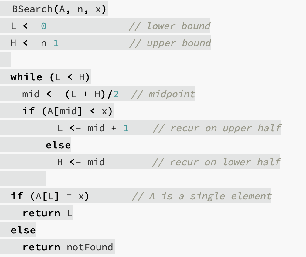 Consider the problem we studied: searching a sorted | Chegg.com