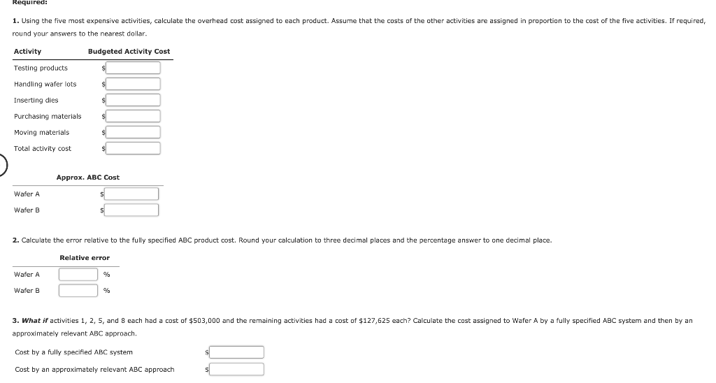 Solved a Calculated using number of dies as the single | Chegg.com