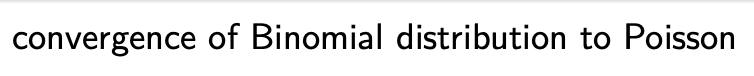 Solved convergence of Binomial distribution to Poisson | Chegg.com