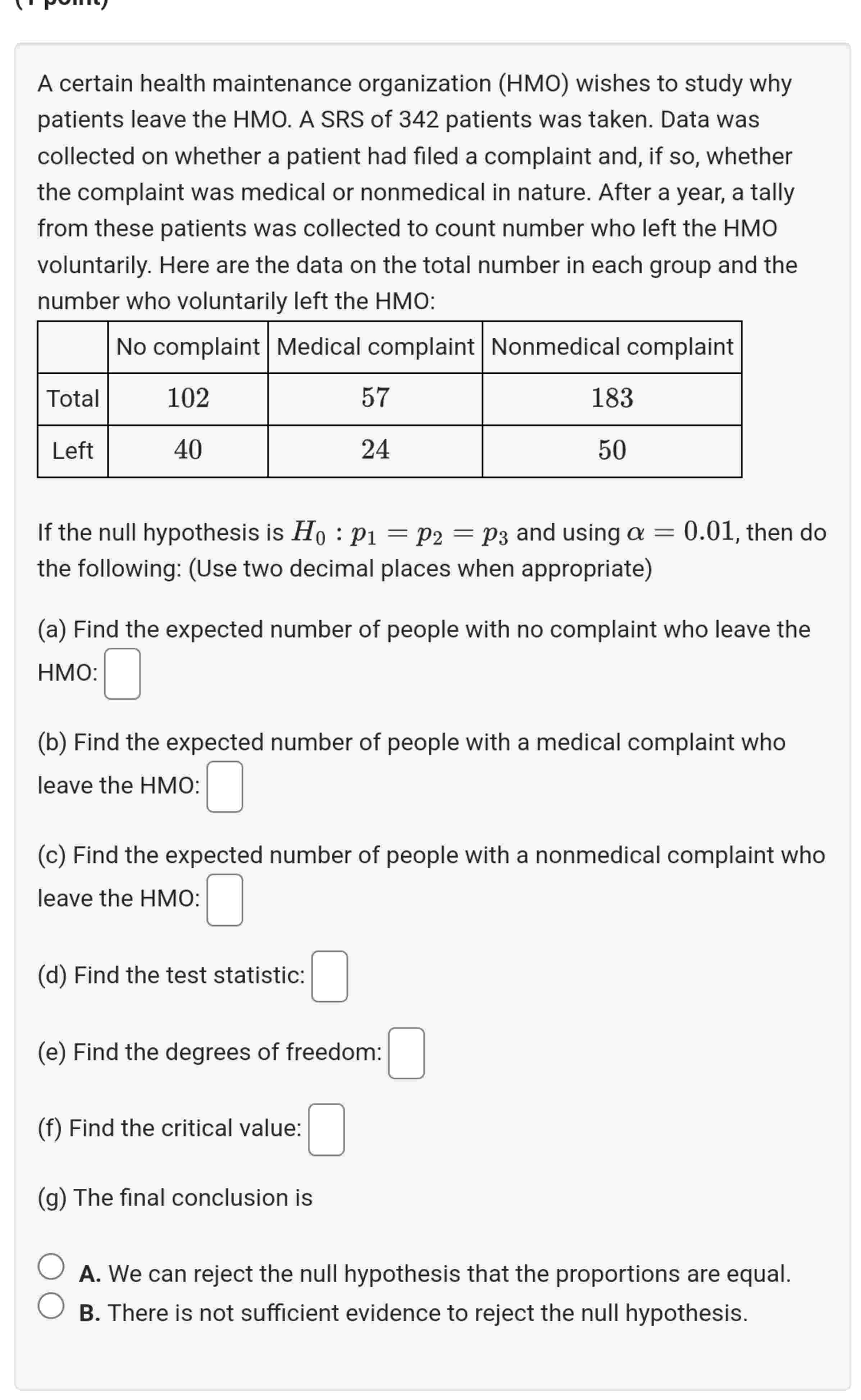 A certain health maintenance organization (HMO) | Chegg.com
