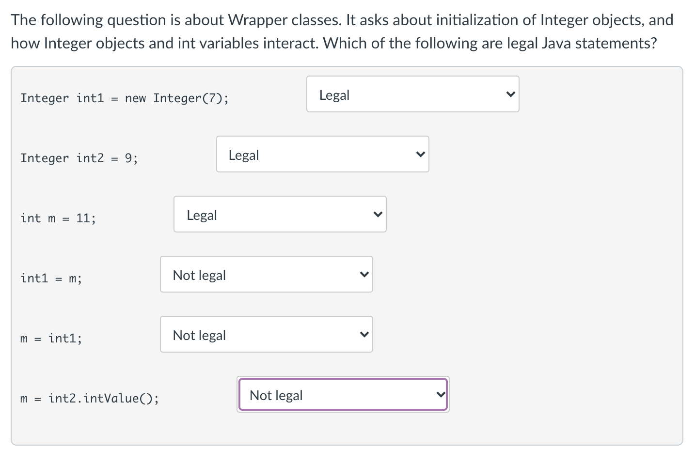 Solved The Following Question Is About Wrapper Classes It