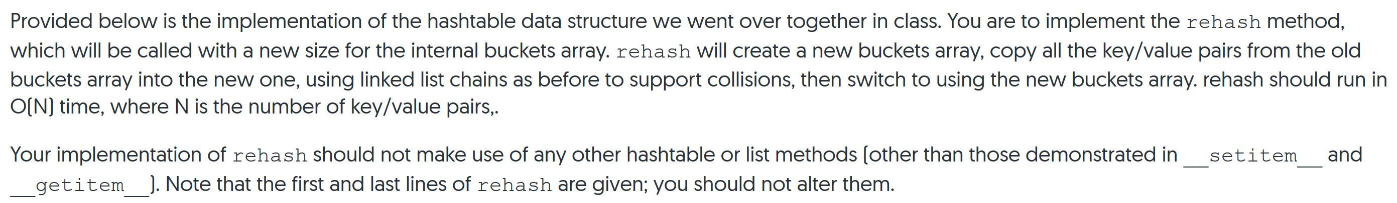 Solved class Hashtable: class Node: def | Chegg.com