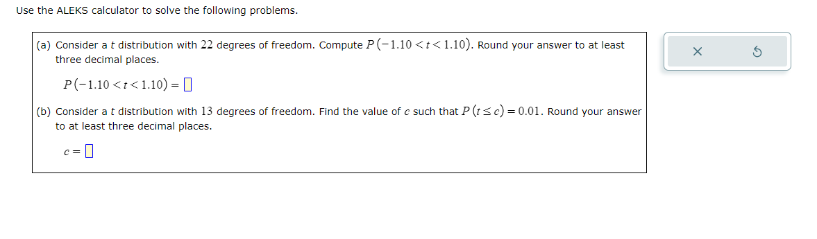 Solved Use the ALEKS calculator to solve the following | Chegg.com