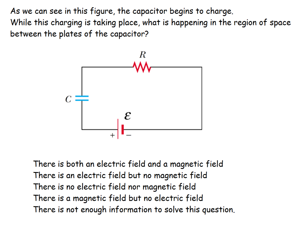 Solved As we can see in this figure, the capacitor begins to | Chegg.com