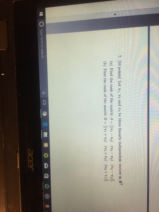 Solved 4. 10 points) Determine if the given vectors form a | Chegg.com