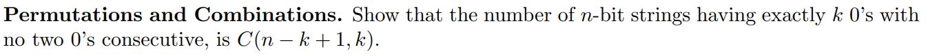 Solved Permutations and Combinations. Show that the number | Chegg.com
