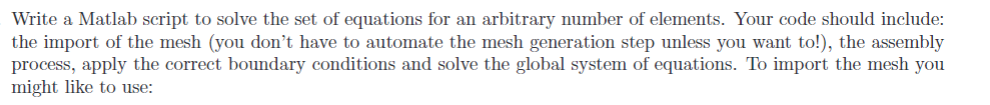 Solved Write a Matlab script to solve the set of equations | Chegg.com