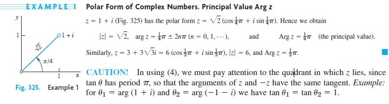 Solved 1-8 POLAR FORM Represent in polar form and graph in | Chegg.com