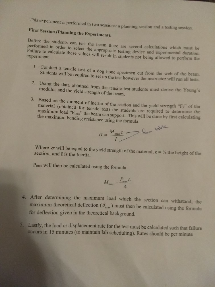 This experiment is performed in two sessions: a | Chegg.com