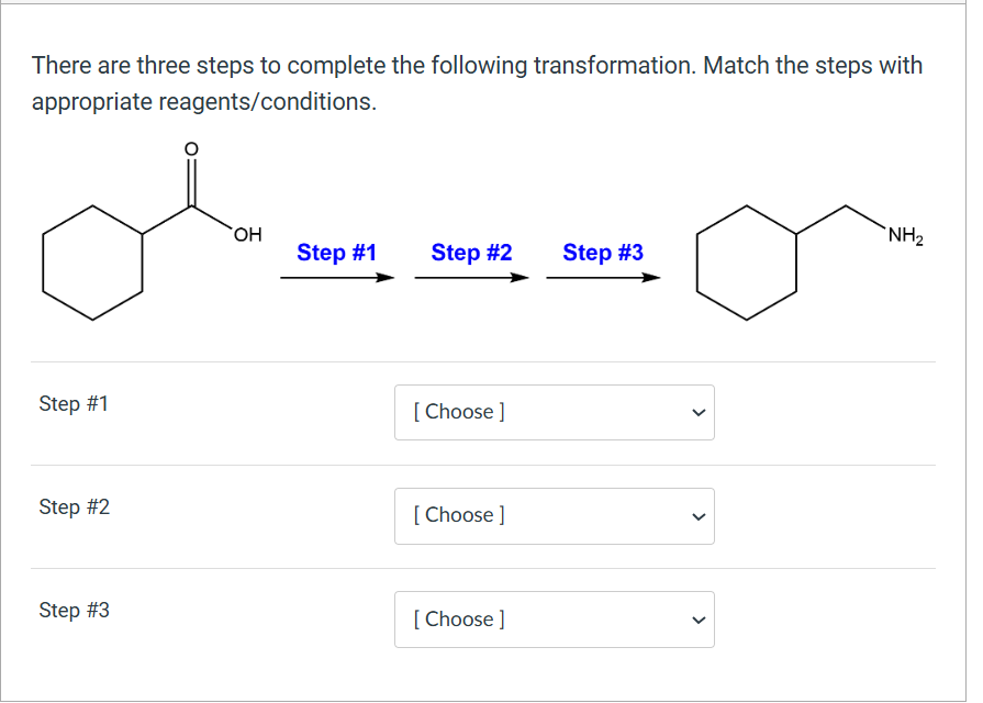 Solved There are three steps to complete the following | Chegg.com
